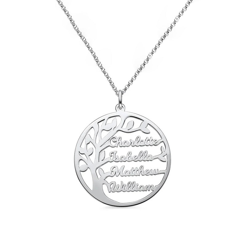 My Family Tree Name Necklace – United Bracelets